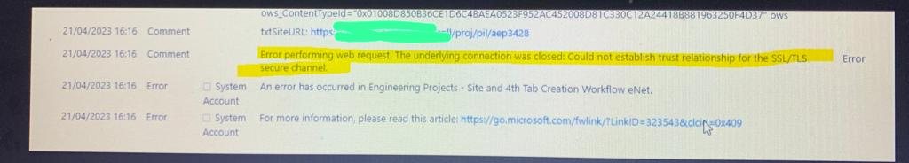 WF issue on SharePoint list - Microsoft Q&A