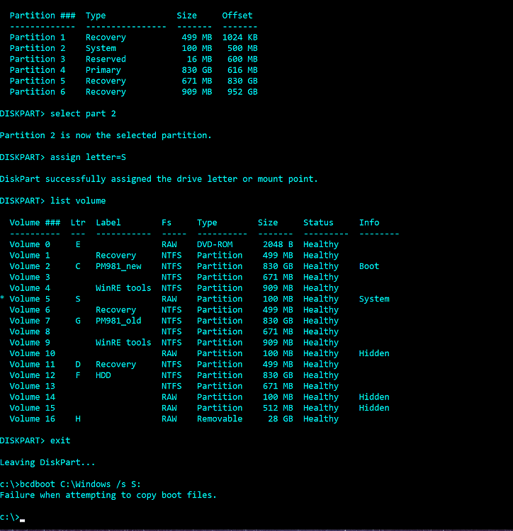Boot Device Missing - Microsoft Q&A