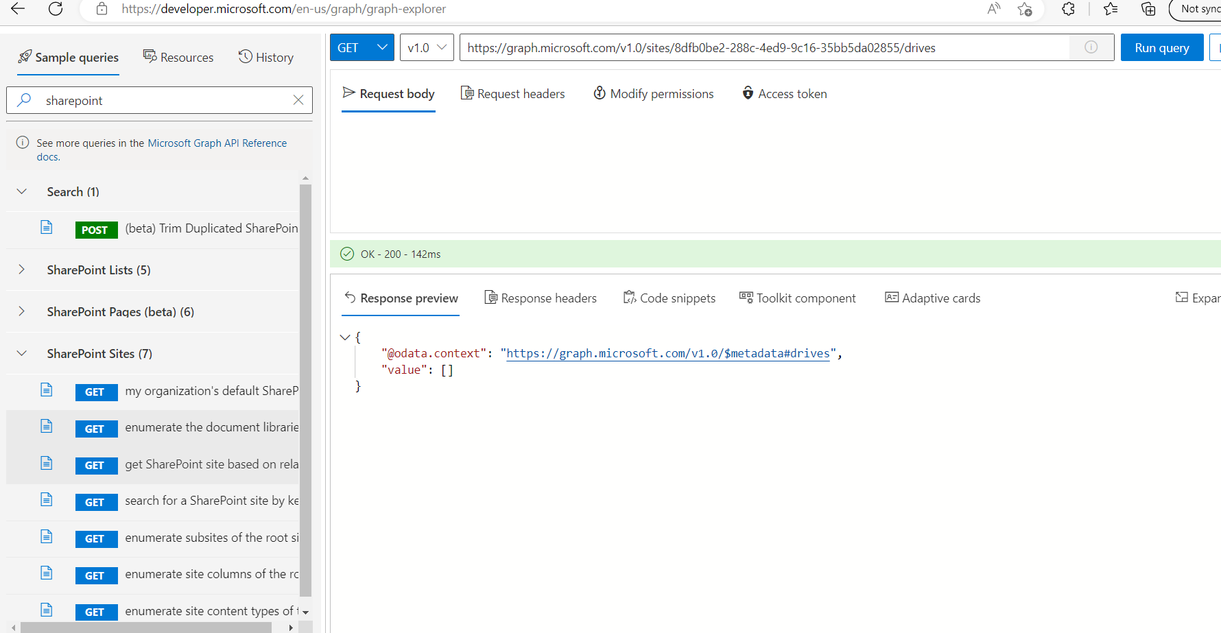 I Am Trying To Run Graph Queries To Get Enumerate The Document