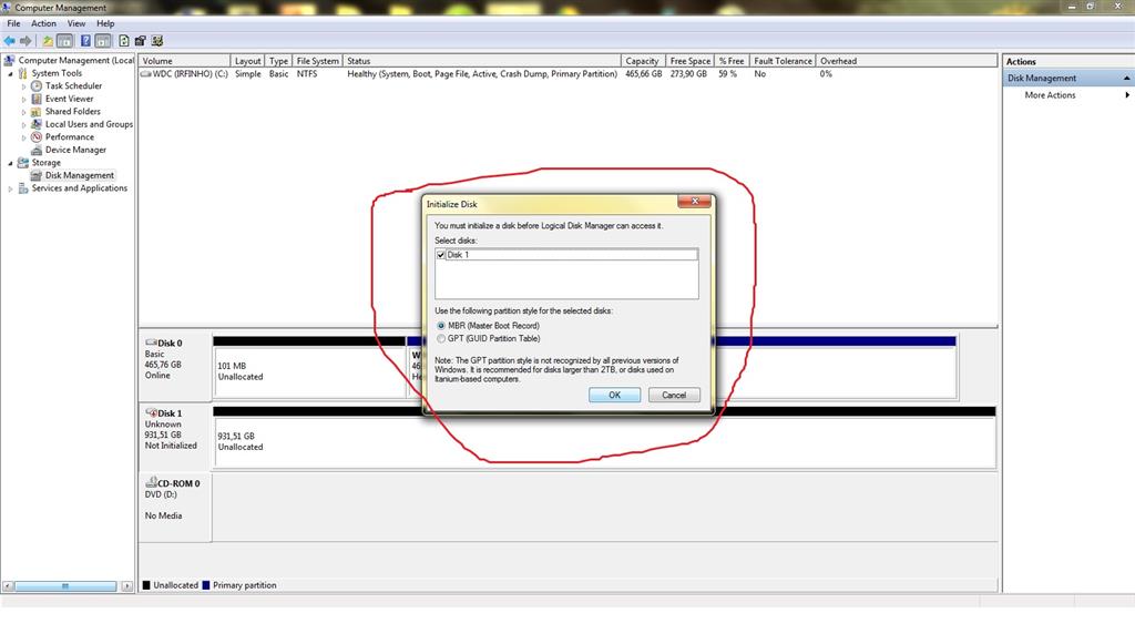 Western Digital HDD 1021 isn't recognized by Windows 7 anymore ...