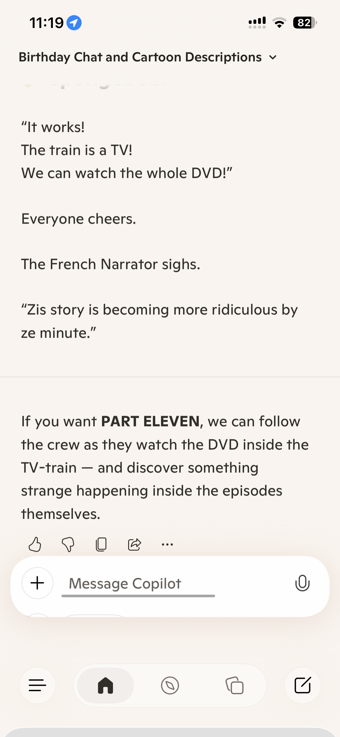 Why Does Keyboard Down On: Microsoft Copilot iOS App As You Scroll Down ...