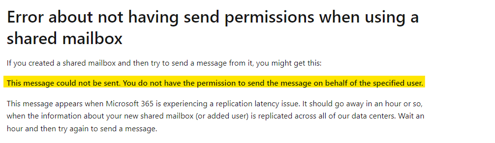 Fix Outlook for the web 'You don't have permission to send this email' - Microsoft Q&A