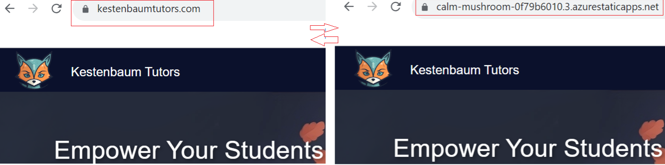 Static Web App, Custom Domain Validation Error - Microsoft Q&A
