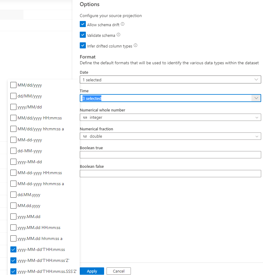 Synapse Dataflow Connecting To D365fo Cdm In Adlsg2 As Source Reads Date And Datetime From Csv