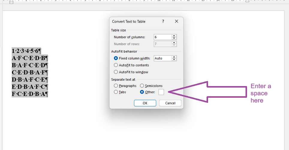 Turn text to table - Microsoft Q&A