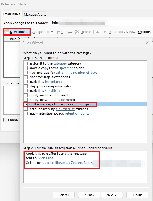 Outlook Shortcut or Rule for multiple email recipients. - Microsoft Q&A