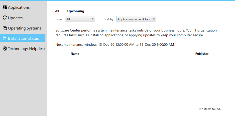 Software Updates were scheduled for a later maintenance window ...