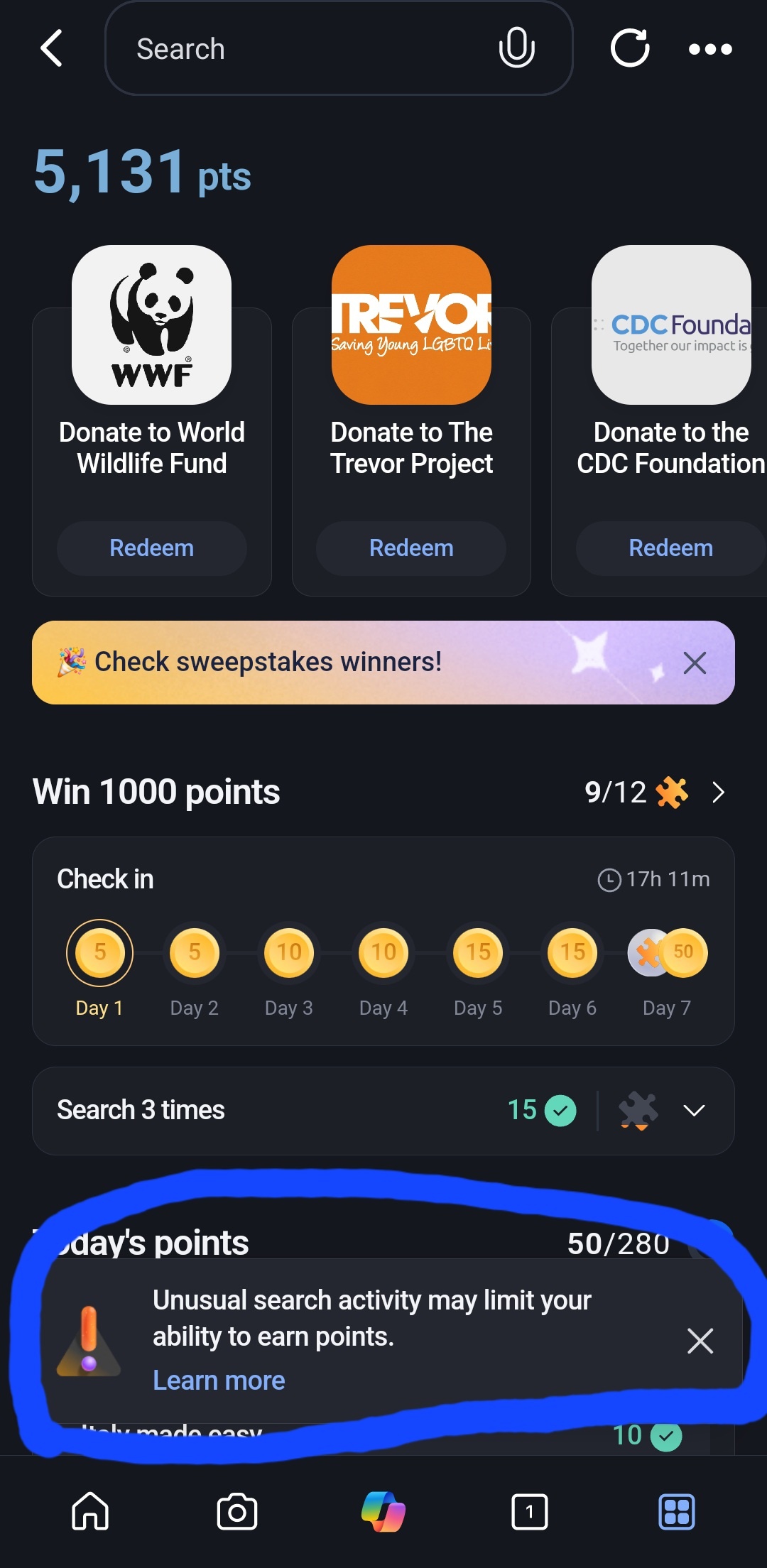why is my microsfot rewards points not increasing on desktop and bing ...