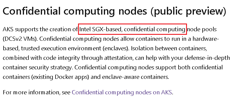 TDX instance support on AKS node pool - Microsoft Q&A TDX instance support on AKS node pool - Microsoft Q&A