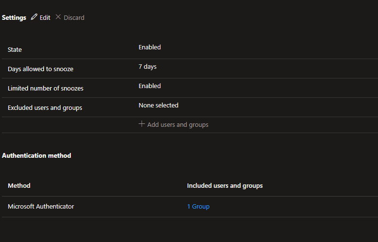 MFA Registration campaign - with "nudge" - after migrated ...