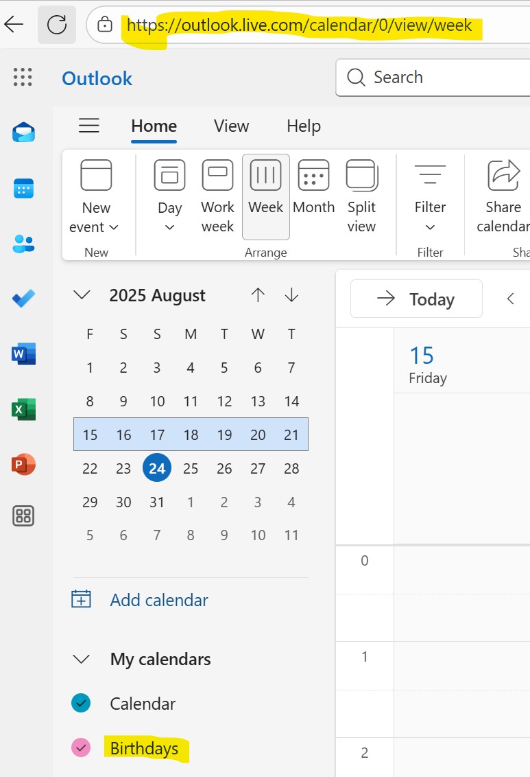 OneDrive Birthday Calendar Reminders - Microsoft Q&A