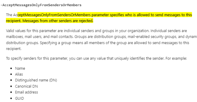 How to restrict who can email a group in microsoft 365 group ...