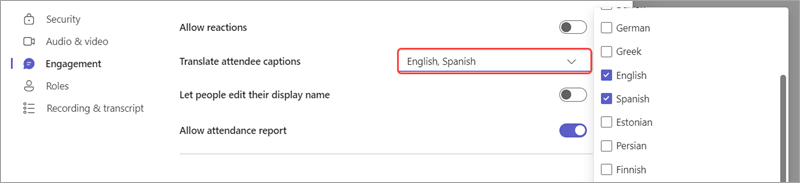 Multilingual Live Captioning in Microsoft Teams Meetings - Microsoft Q&A