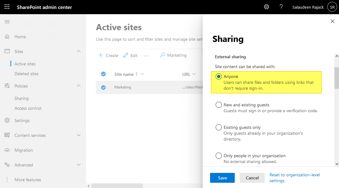 Access Sharepoint with an alias - Microsoft Q&A