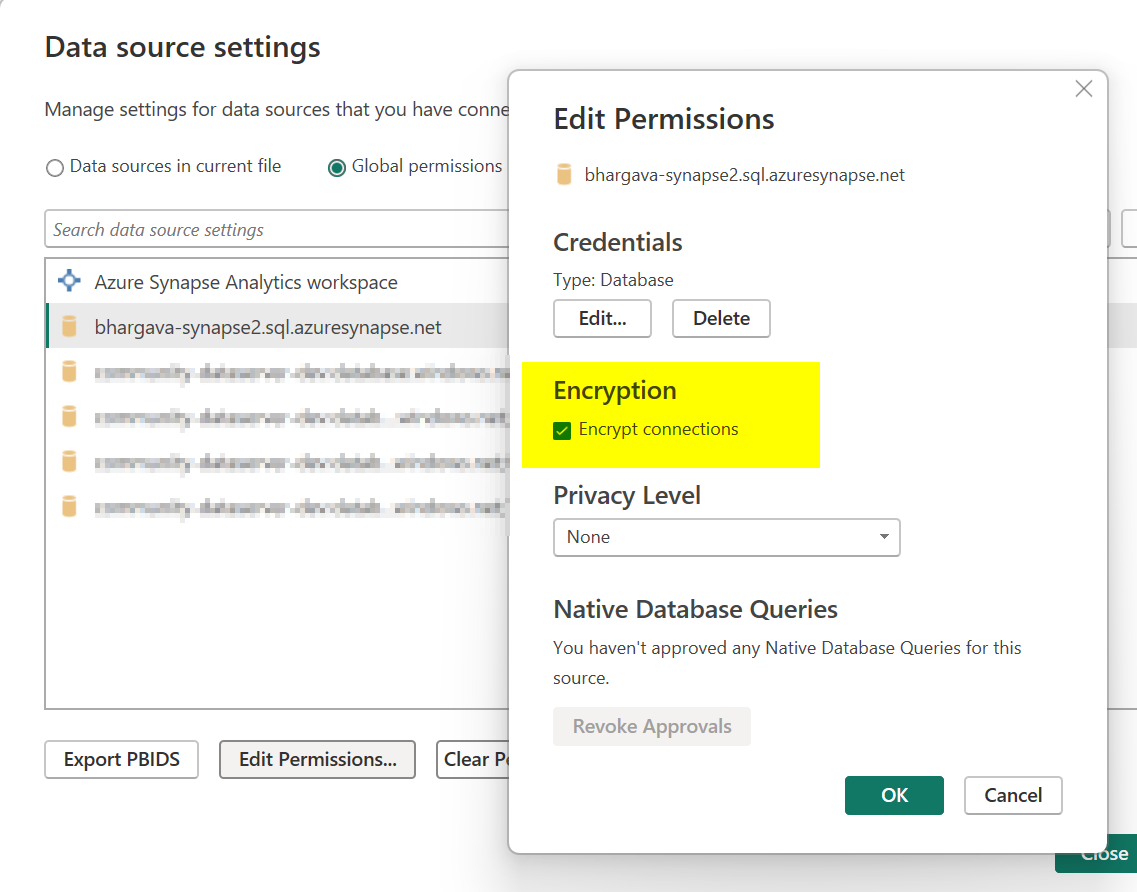 Encryption Support - Accessing Synapse (Private Endpoint) from Power BI - Microsoft Q&A