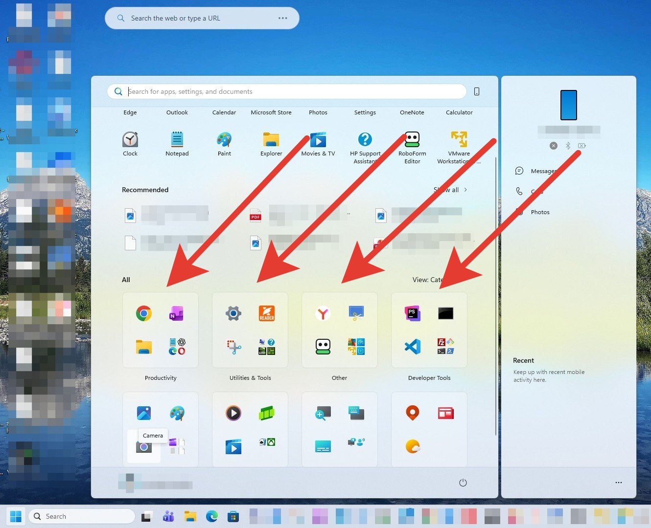 About the Start menu, how do Apps appear by category? - Microsoft Q&A