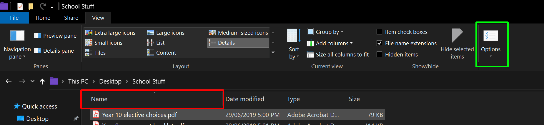 Windows explorer sorting in REVERSE alphabetical order. - Microsoft Q&A
