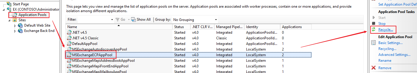 Blank Pageappears for Exchange Admin Center after install - Microsoft Q&A