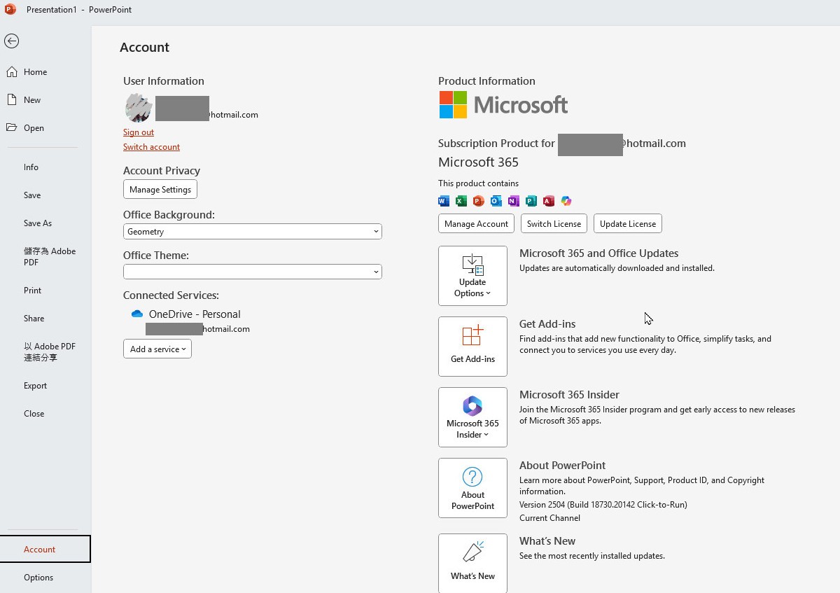 The "Reuse Slides" feature in Power Point is not working and shows that ...