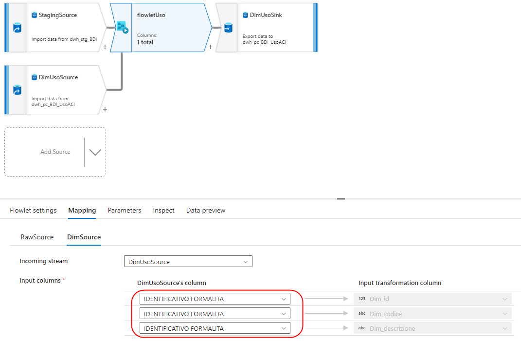 Azure Data Factory Flowlet Mapping Lost Microsoft Qanda 