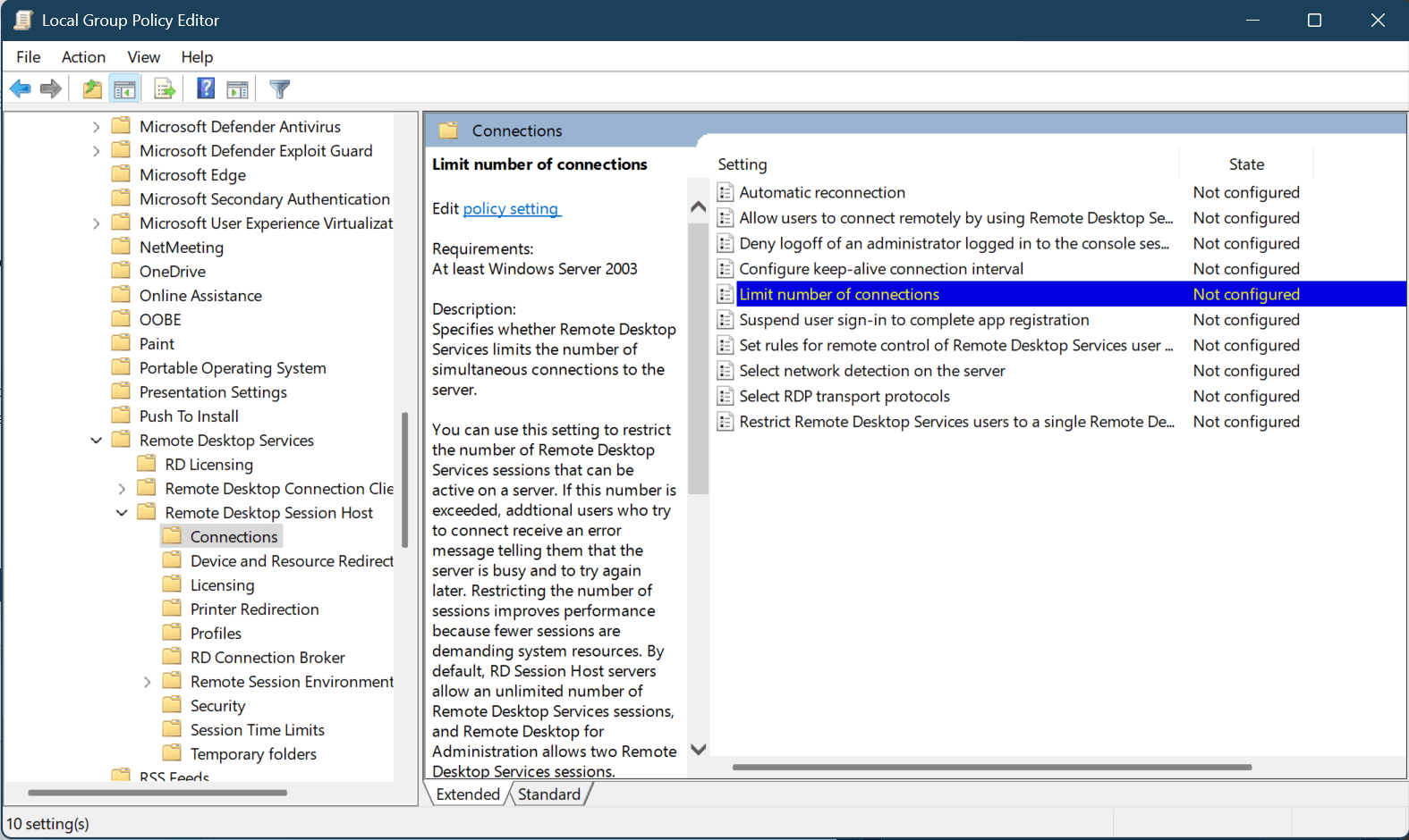 How to fix "The number of connections to this computer is limited and ...
