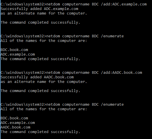 Alternative Netbios Domain Name In Server 2016 Microsoft Qanda
