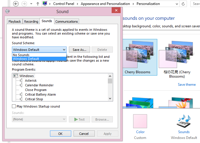 Sound Schemes not working - Default only - Microsoft Q&A