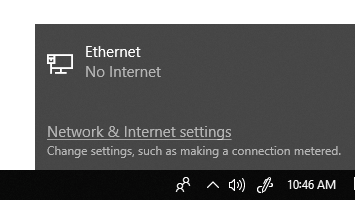 Ethernet icon missing. - Microsoft Q&A