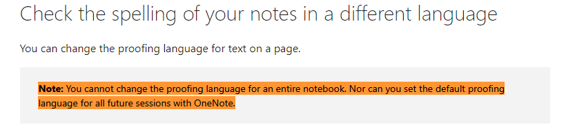 Change default language setting of OneNote - Microsoft Q&A