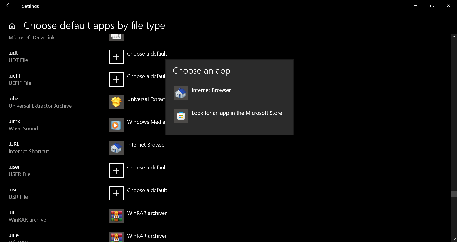 Why is the only option for a default app, only for MS store and why ...