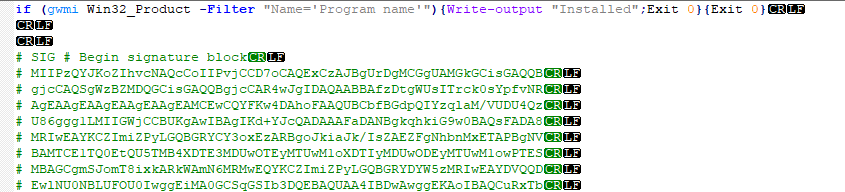 Sccm Detection Method Error 0x87d00327 2016410841 Script Is Not Signed Microsoft Qanda
