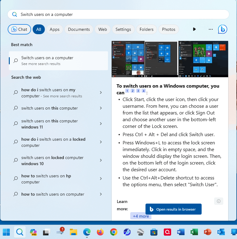 Windows 11 - User can not login, when another user is already logged in ...