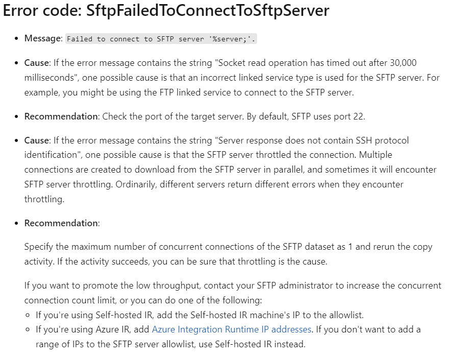 Copy Activity Sftp Sometimes Copies Files And Sometimes Does Not