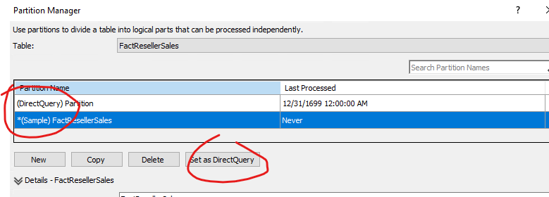 error when creating a partition (following simple example from book ...