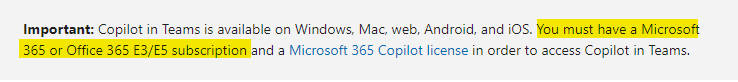 Co-pilot on MS Teams - Microsoft Q&A