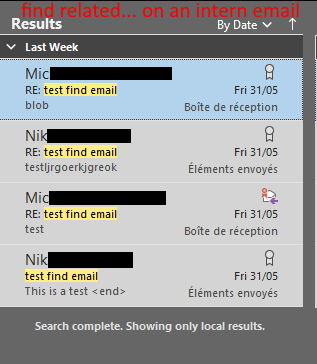 Issue with 'Find Related Messages in this conversation' in Outlook 365 ...