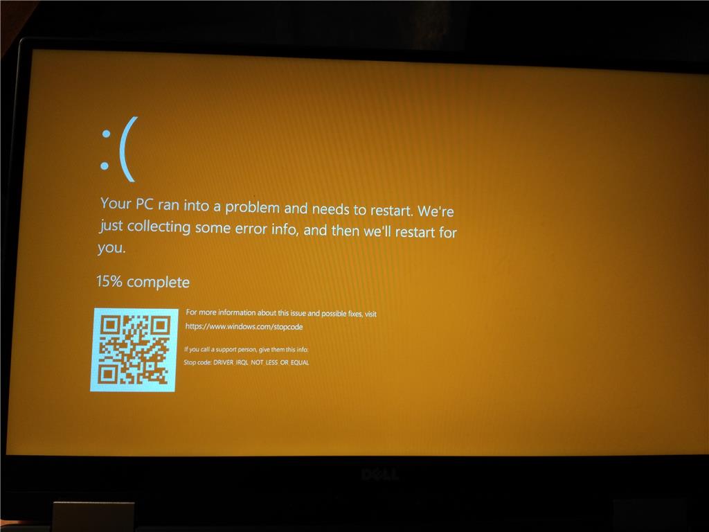 Sudden Orange Screen - Microsoft Q&A