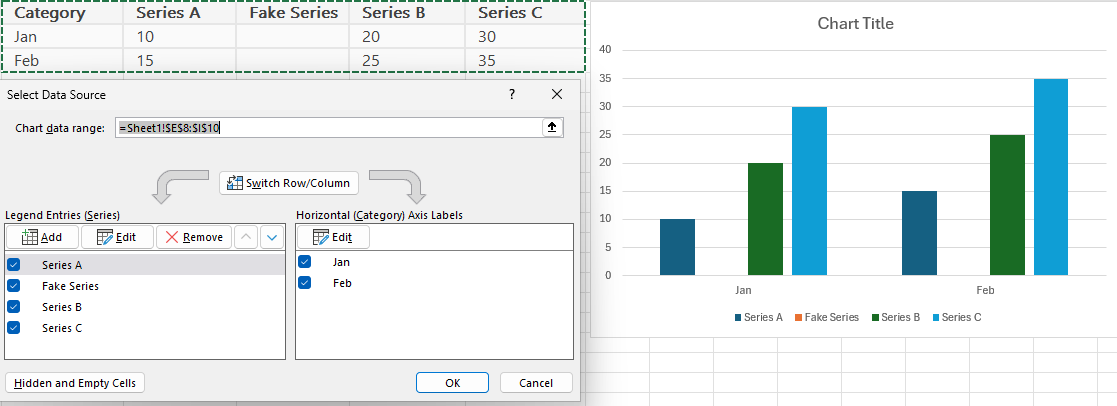 Is it possible to merge a stacked column Chart with std Column Chart ...
