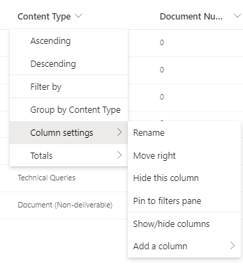 Format Content Type Column in SharePoint list - Microsoft Q&A