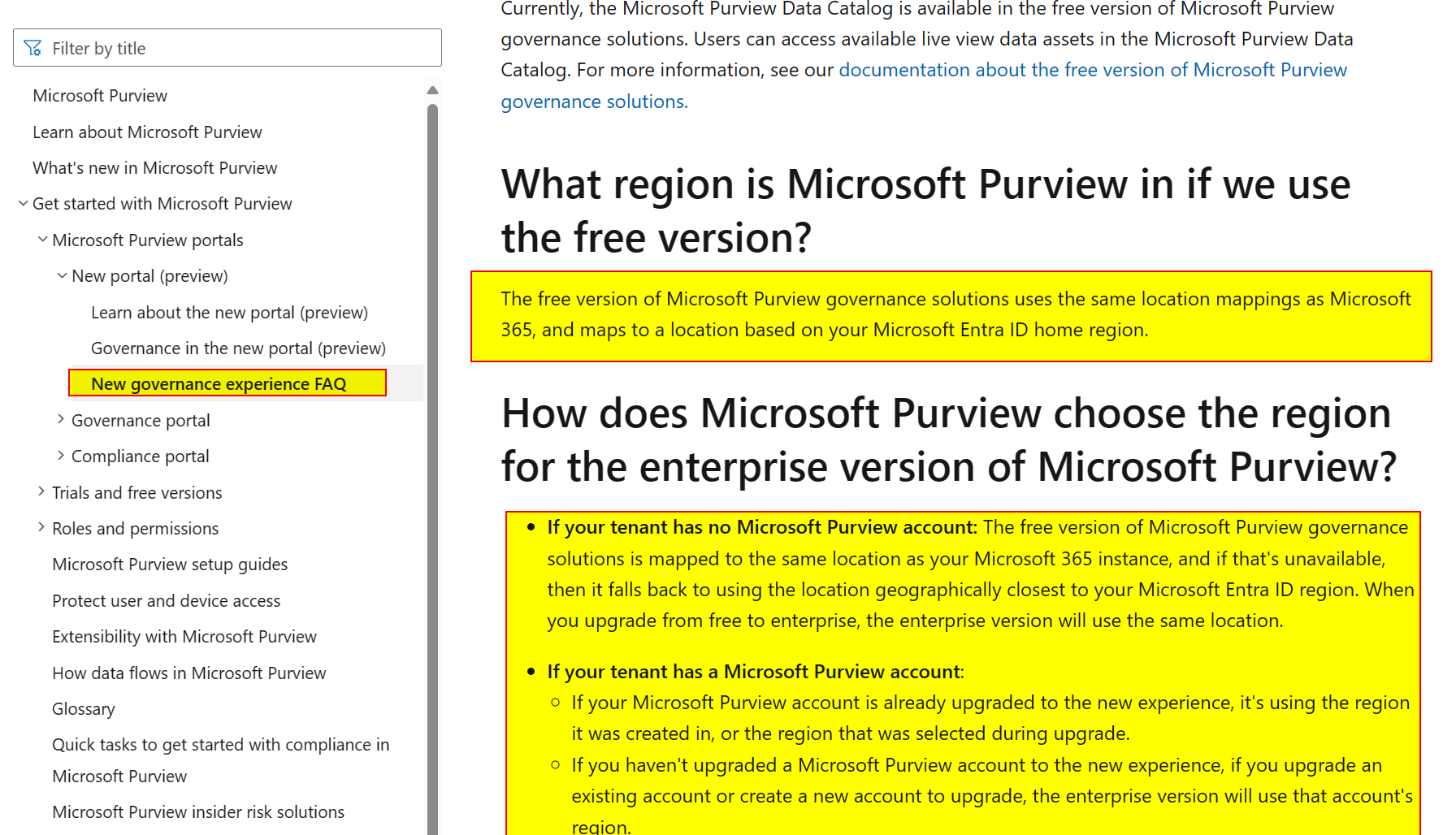 I can create my Microsoft Purview account. It says ir already one but is not liste - Microsoft Q&A