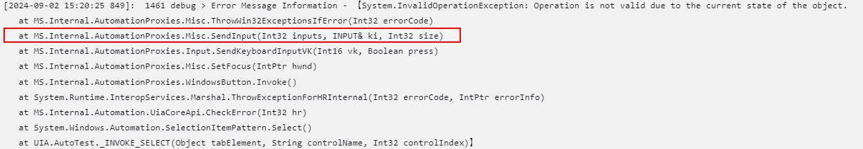 UIAutomation Throwing exception message : Operation is not valid due to ... UIAutomation Throwing exception message : Operation is not valid due to ...