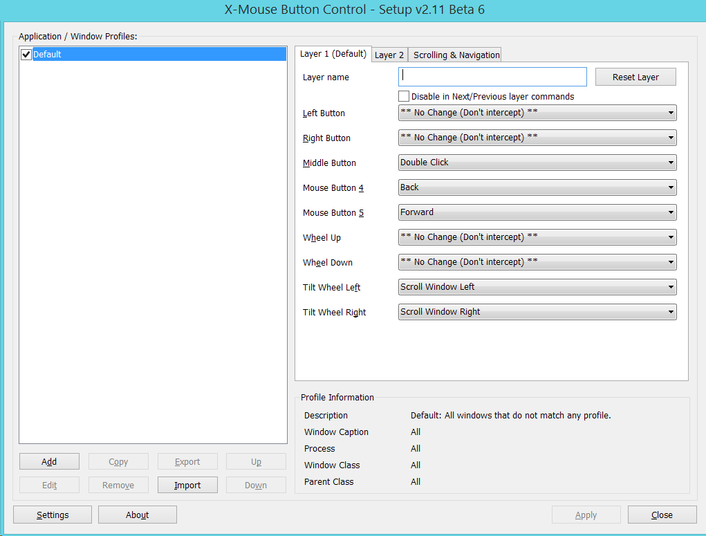 Sculpt Ergonomic Mouse - How to assign wheel left/right tilt buttons ...