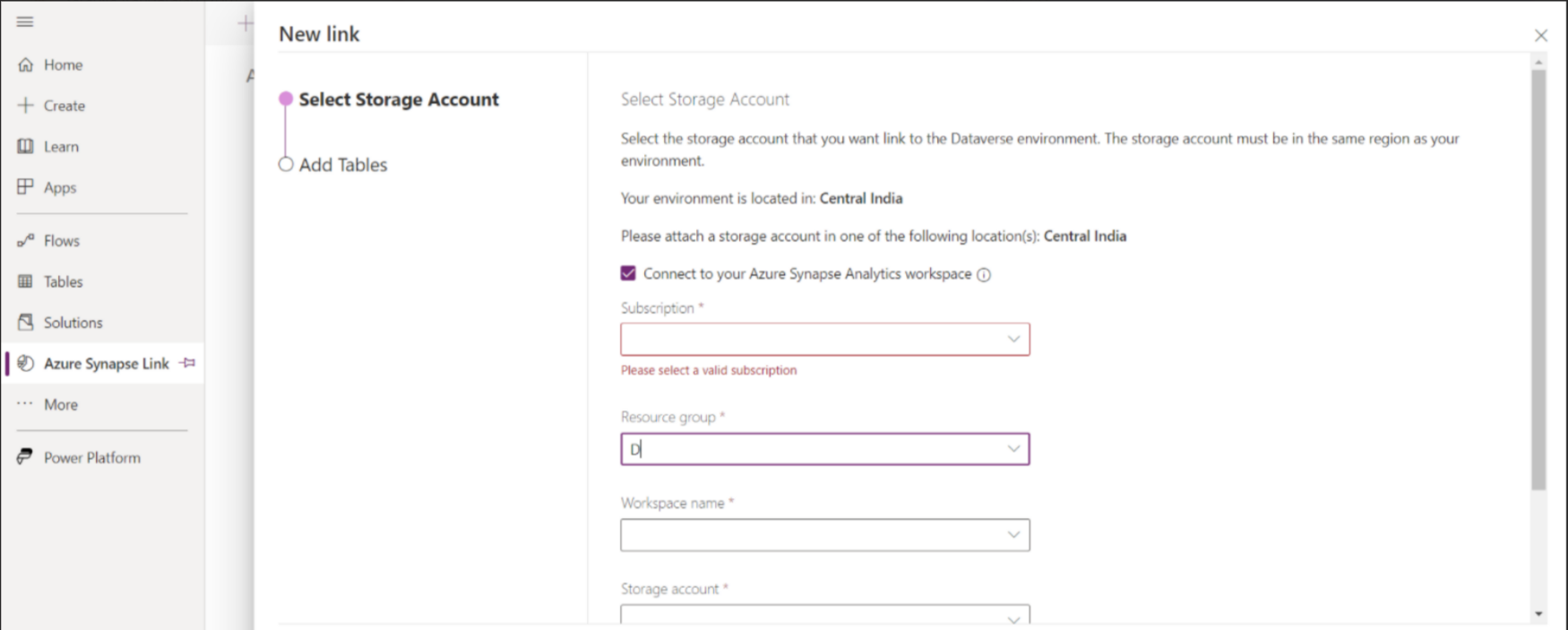 Trying to connect PowerApps using Azure - Microsoft Q&A