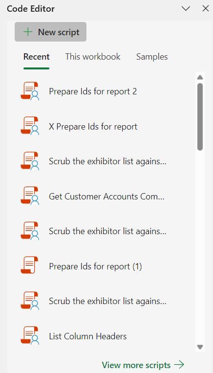 Is there a way to prevent some depreciated Office Scripts from being ...