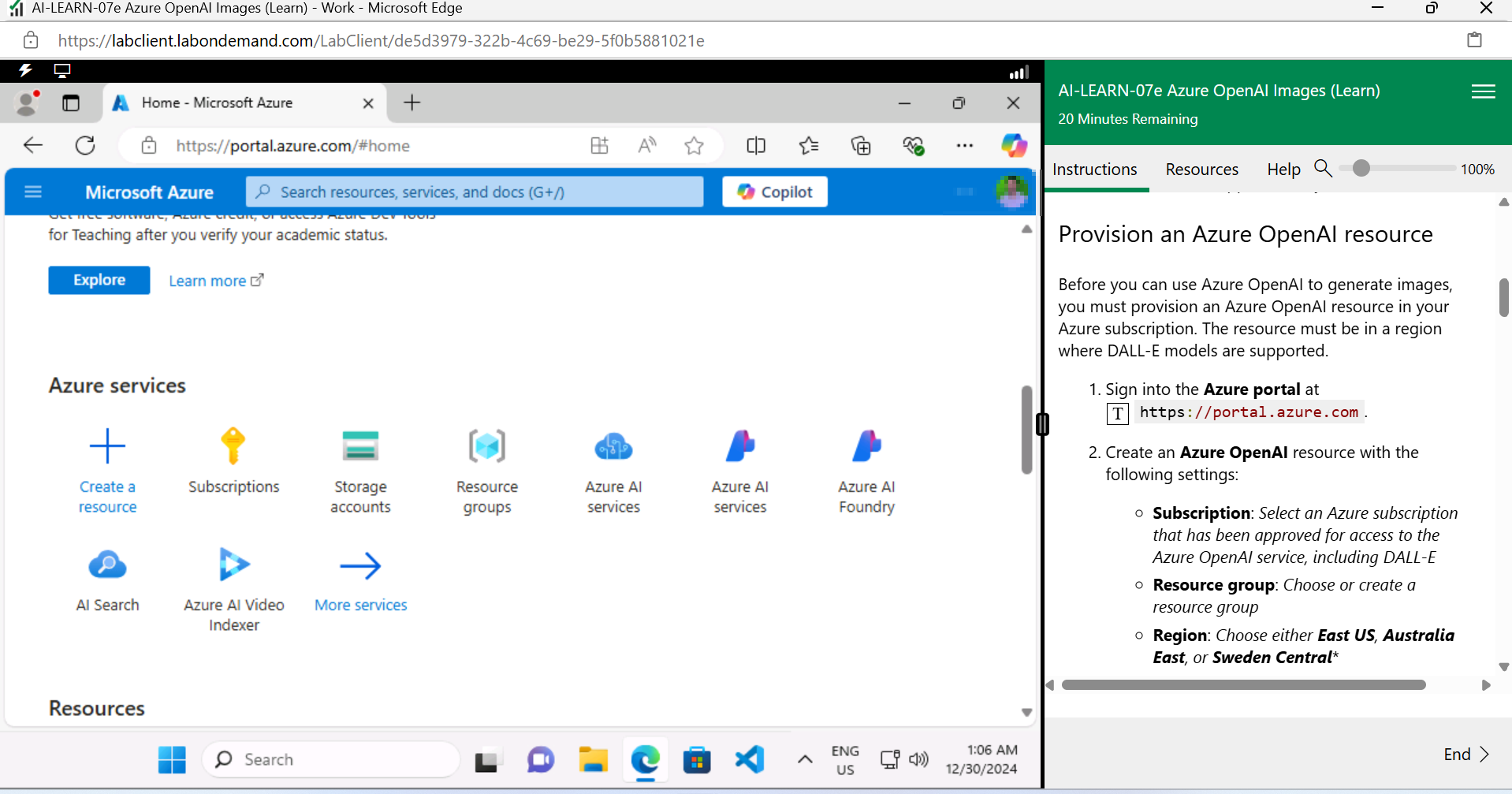 Is there a known issue with the Lab VM not having an internet ...