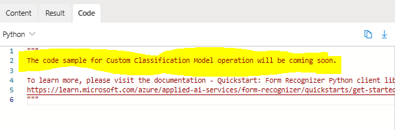Azure AI Document Intelligence - can't call Custom Classification model ...