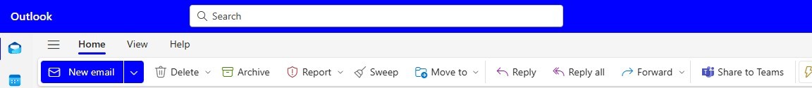 Why has Outlook decided to turn bright blue? - Microsoft Q&A