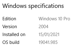 Failed with 0x57 retrieving AppModel Runtime status for package Windows ...