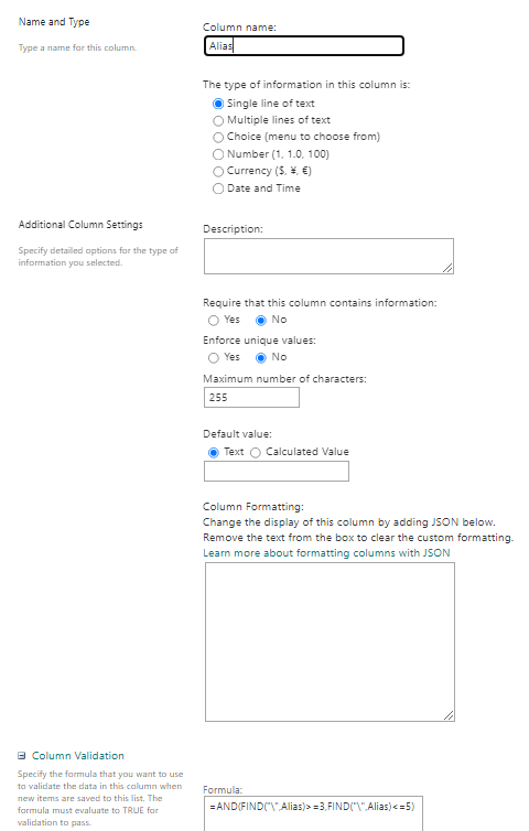 Column validation that checks if a column contains a backslash (\) - Microsoft Q&A