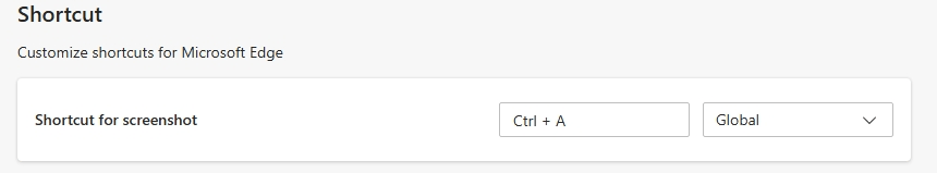 Disable CTRL+SHIFT+S Shortcut in Edge - Microsoft Q&A